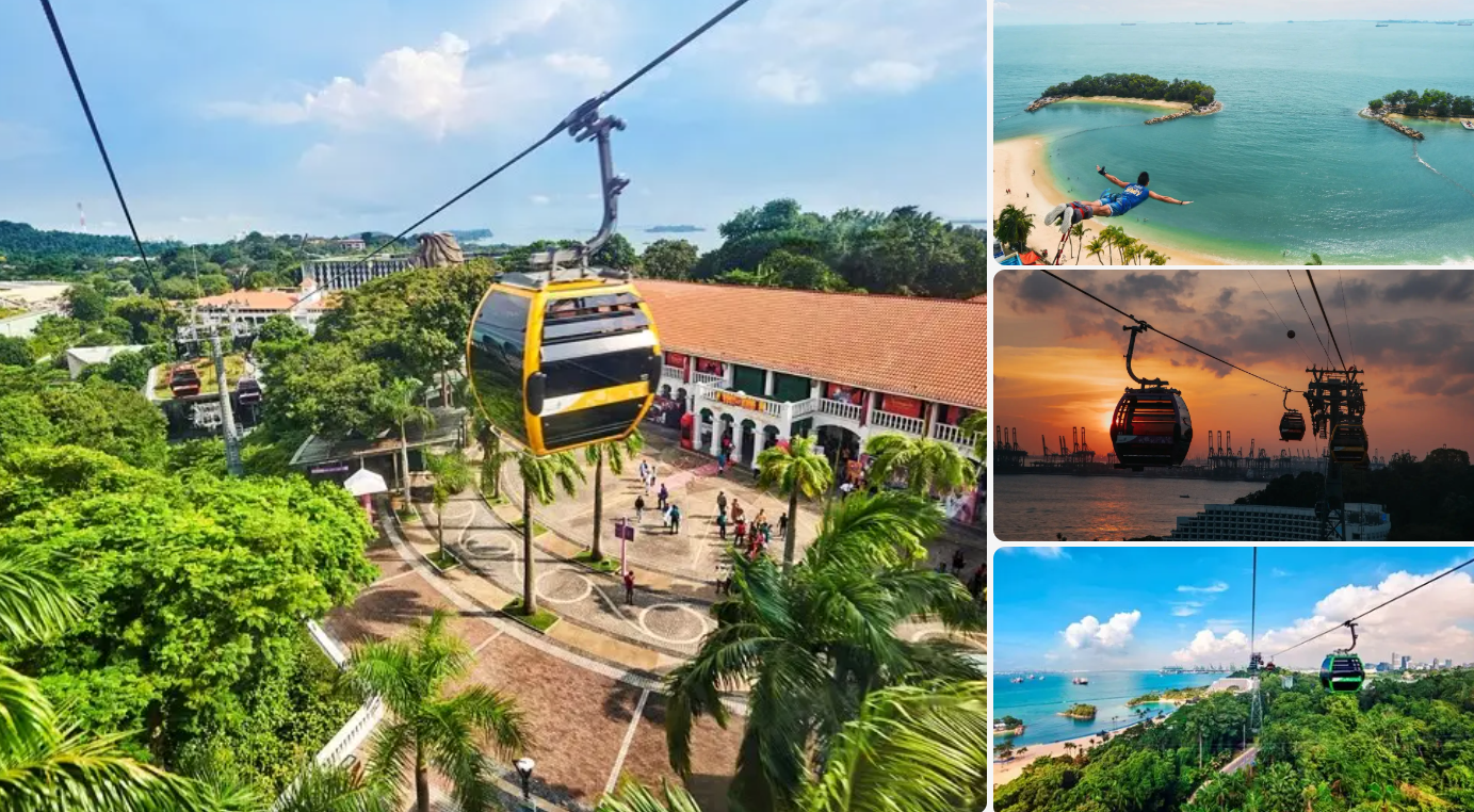 ケーブルカーで空中散歩