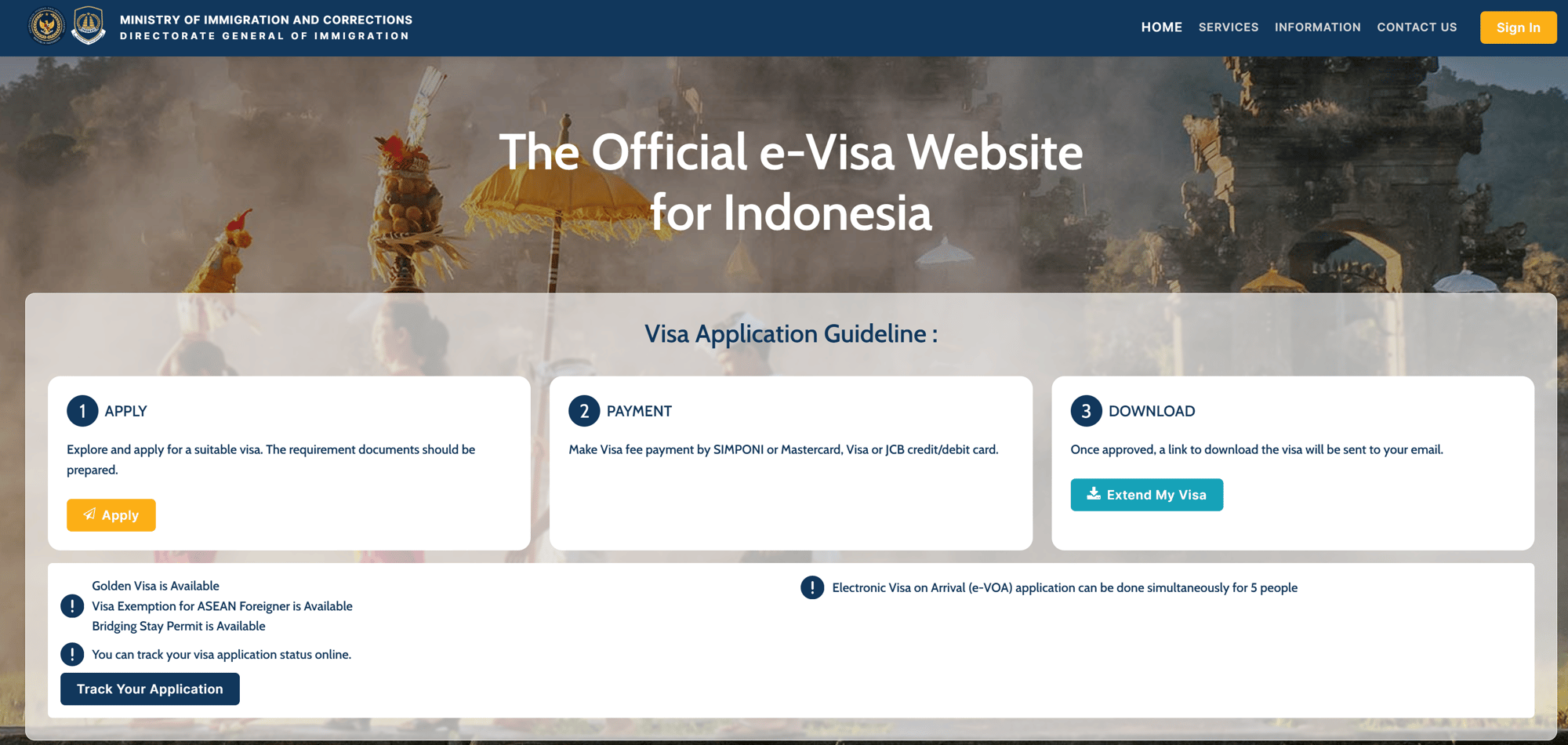 【バリ島・インドネシア】e-VOA申請について